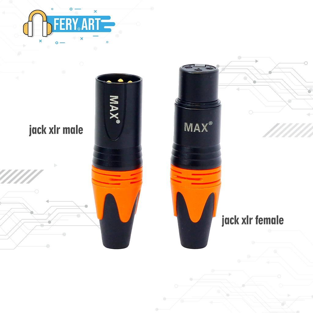Jual Jack canon xlr Merk Max Gold Plated | Shopee Indonesia