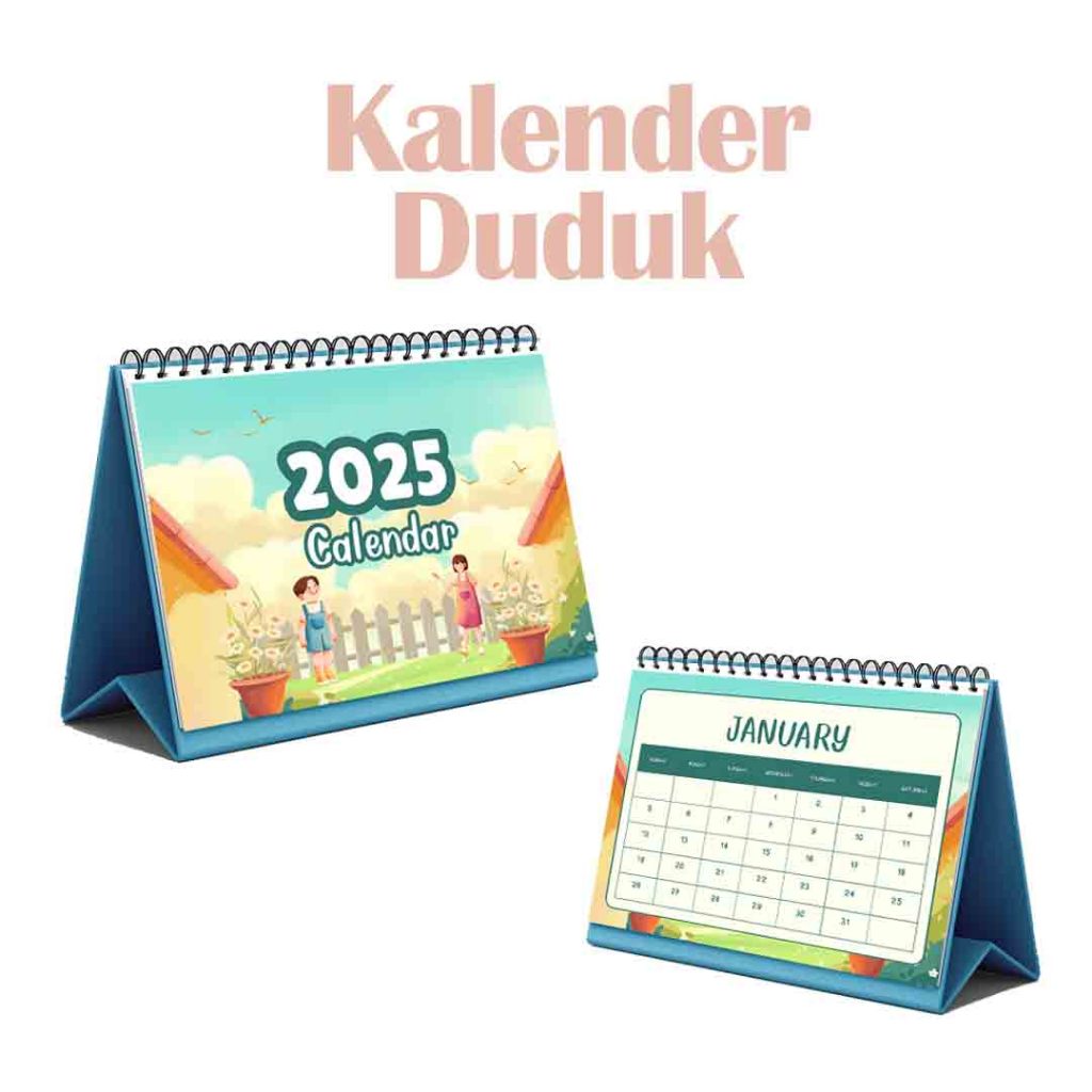 Jual Kalender Meja A5 2025 I Kalender Meja Aesthetic I Spiral Kalender ...