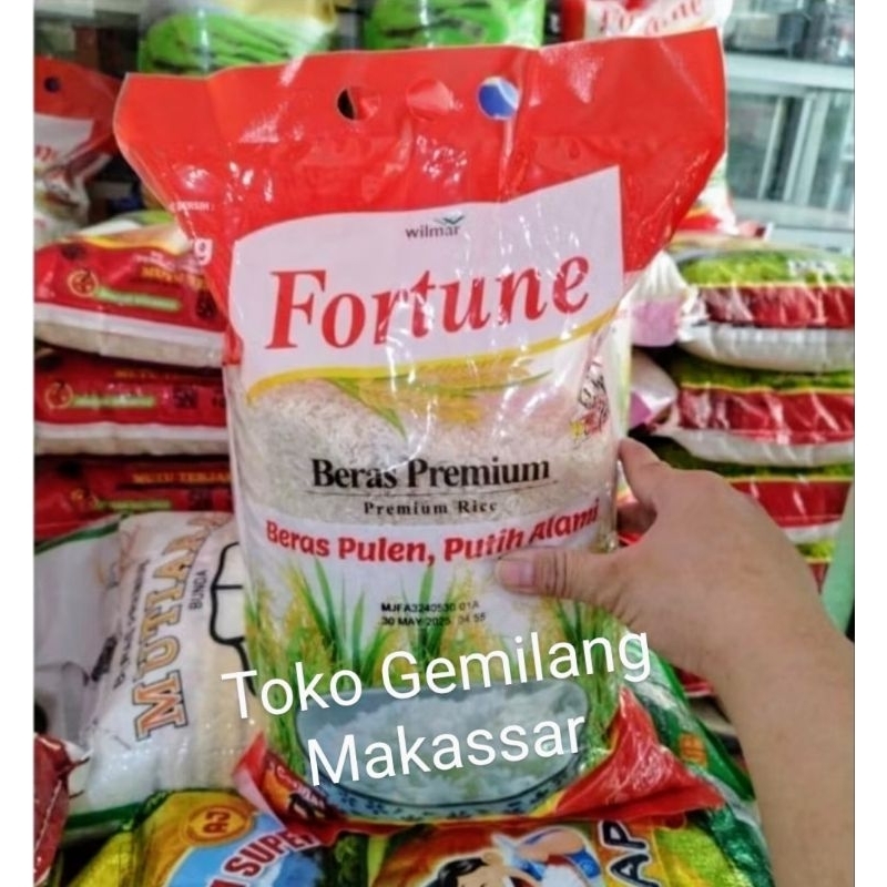 Jual Beras Premium Fortune ( Beras Pulen Putih Alami ) | Shopee Indonesia