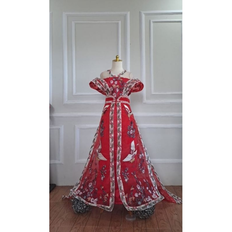 Jual Cheongsam Crinoline / gaun sangjit / Baju chinese wedding | Shopee ...