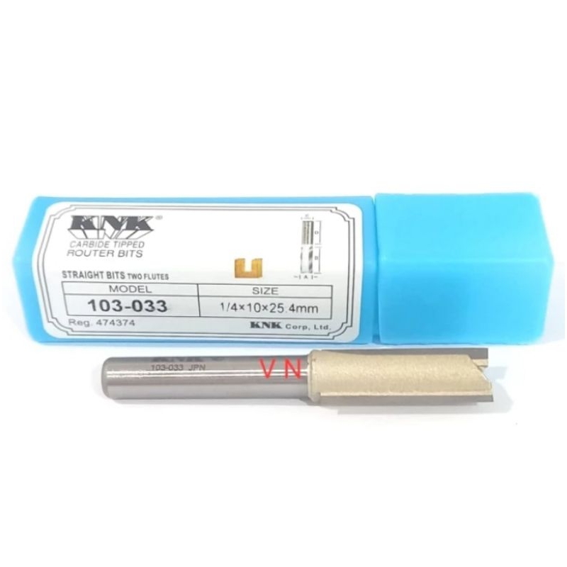 Jual Mata Router/Profil Lurus 10 mm/Straight Bit 103-033 Merk KNK ...