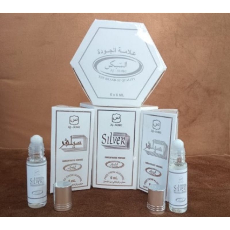 Jual parfum arab original terlaris roll on 6ml 1 box isi 6 pcs dengan ...