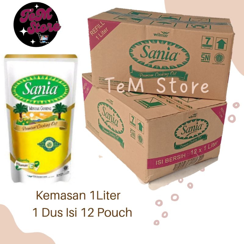 Jual Minyak Goreng Sania 1 Liter 1 Dus | Shopee Indonesia
