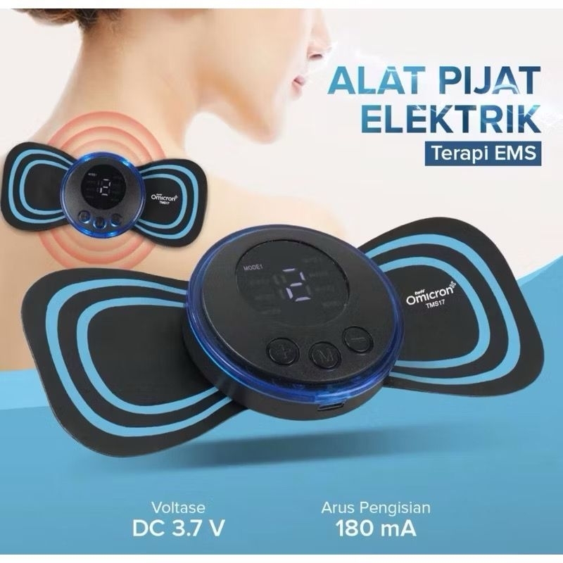 Jual Alat Pijat Elektrik Mini Pad massager Recharging Multi Fungsi ...