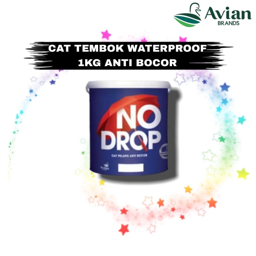 Jual CAT TEMBOK NO DROP WATERPROOF (1 KG) / PELAPIS ANTI BOCOR NO DROP 1 KG | Shopee Indonesia