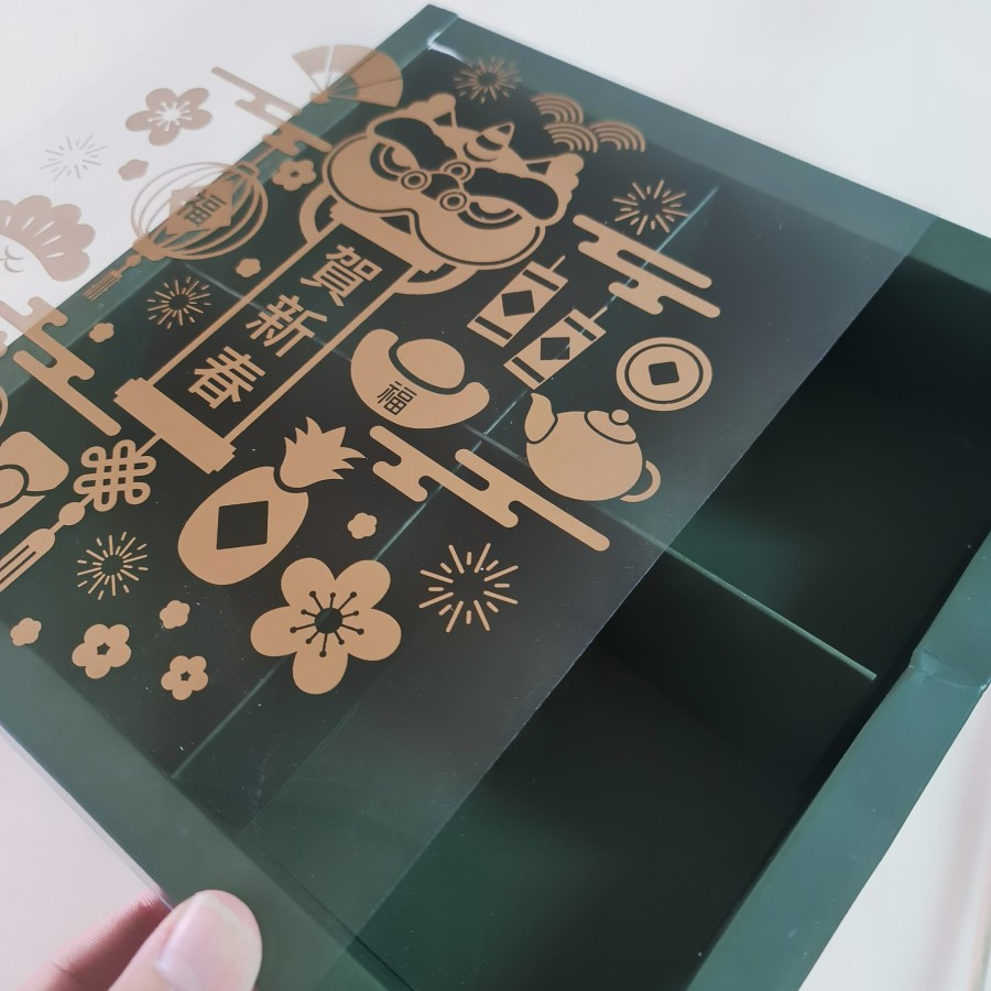 Jual 10 pcs dus imlek sekat 4 kotak hampers kue cookies box packaging ...