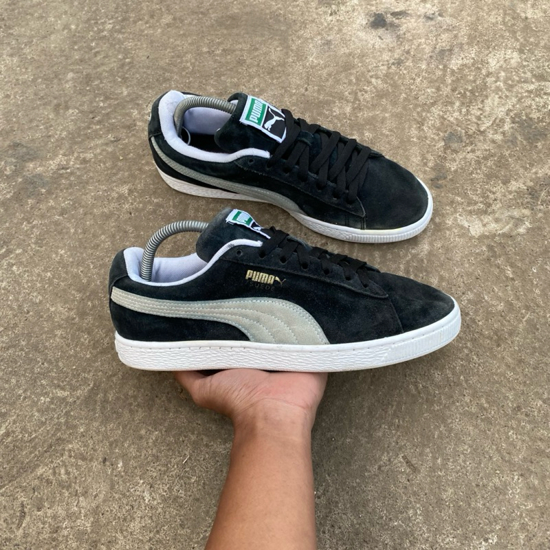 Jual Puma Suede Classic Black Second | Shopee Indonesia