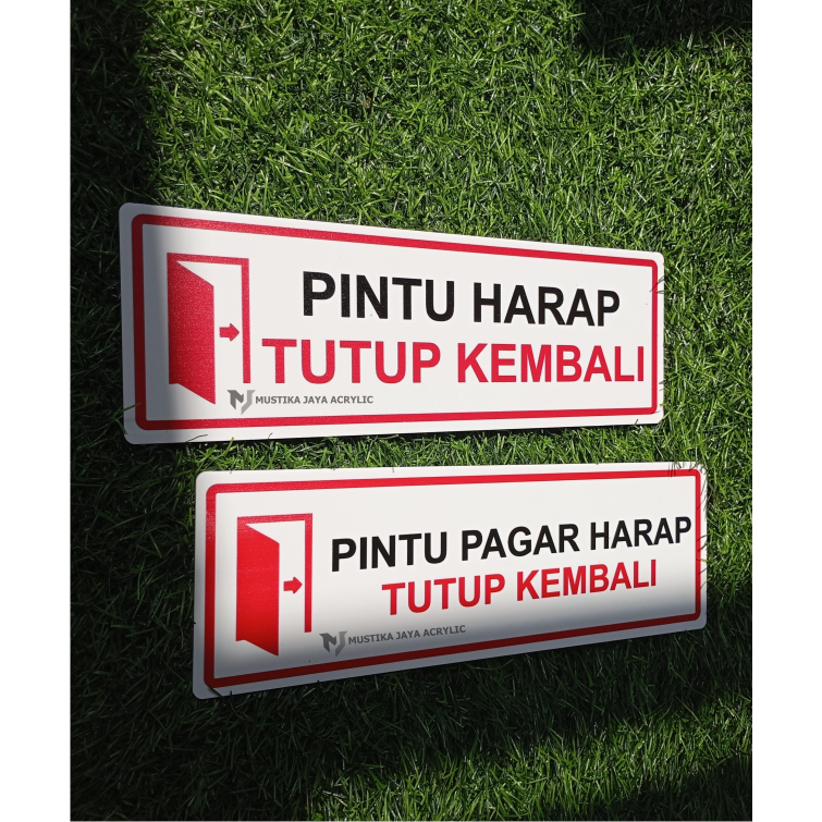 Jual pintu harap tutup kembali pintu pagar tutup kembali bahan acrylic tahan air | Shopee Indonesia