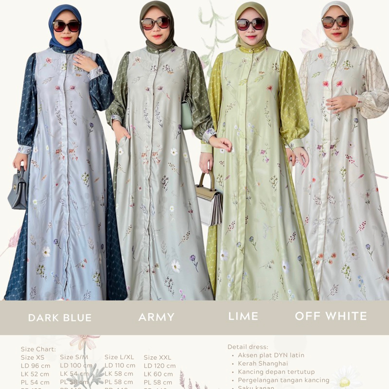 Jual DYN CLOTHINGLINE SALVIA DRESS | DRESS FASHION MUSLIM | GAMIS ...