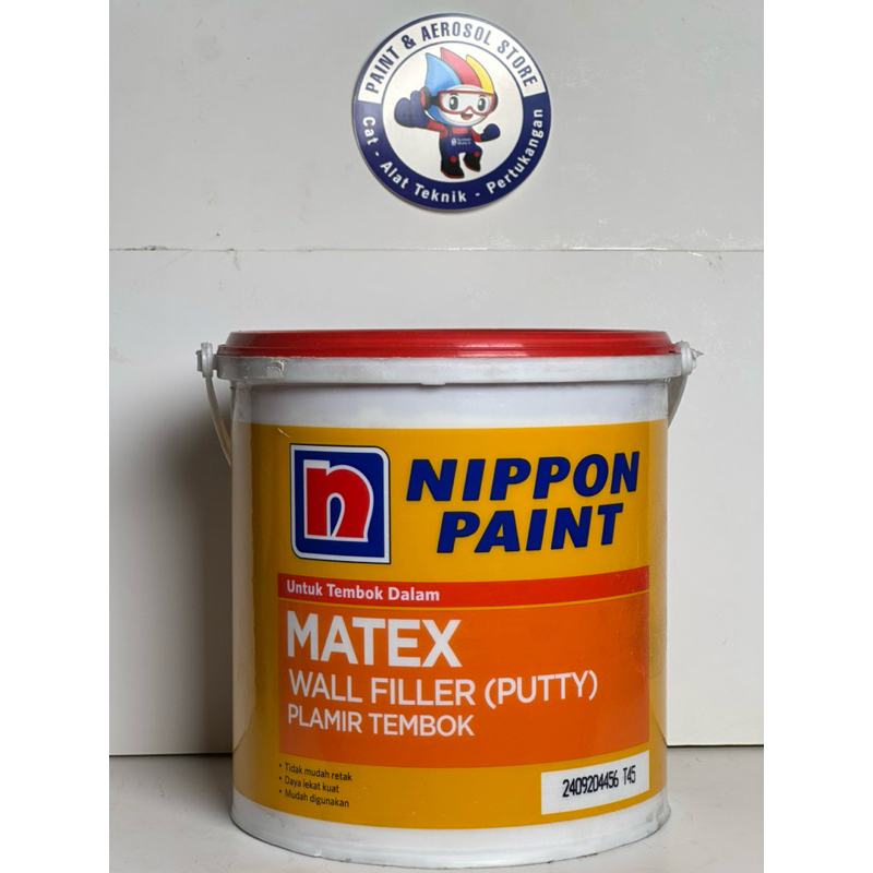Jual Plamir Wall Filler Tembok Matex Nippon Paint 1kg 4kg Tembok Dalam | Shopee Indonesia