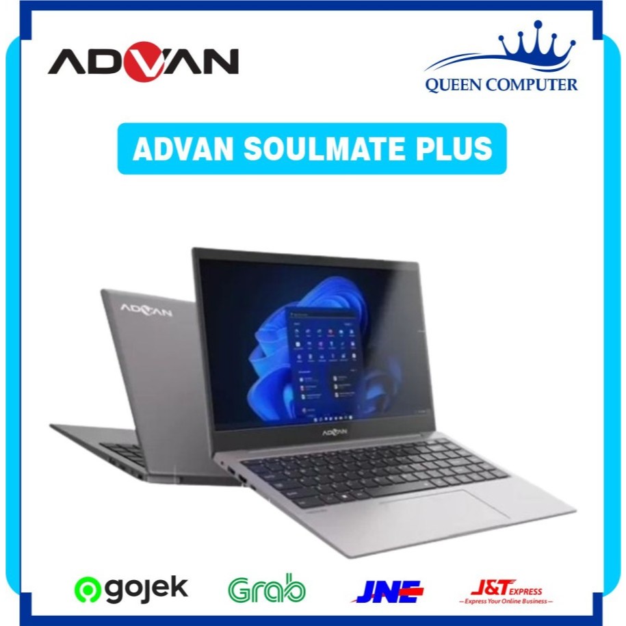 Jual Laptop Advan Soulmate Plus Ryzen 5 3500U 8GB 256GB W11 Home Grey ...