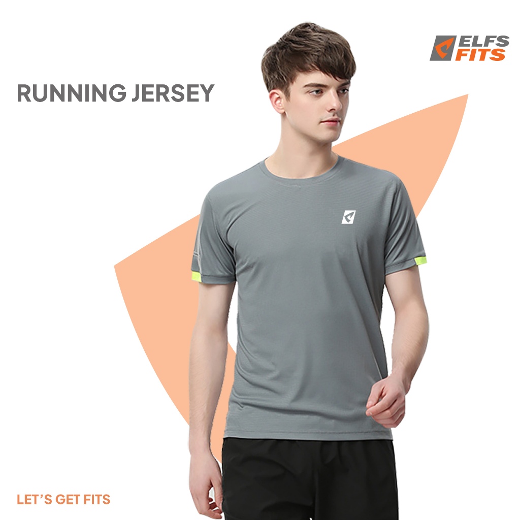 Jual ELFS FITS Running Jersey Dry Fit Baju Olahraga Lari | Shopee Indonesia