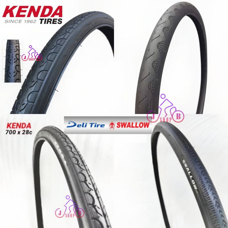 Jual BAN LUAR SEPEDA 700 X 23 25 28 C 700X23 700X25 700X28 KENDA SWALLOW DELI TIRE SEPEDA FIXIE ...