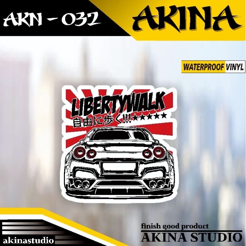 Jual sticker vinyl anti air GTR R35 libertywalk | stiker vinyl anti air ...