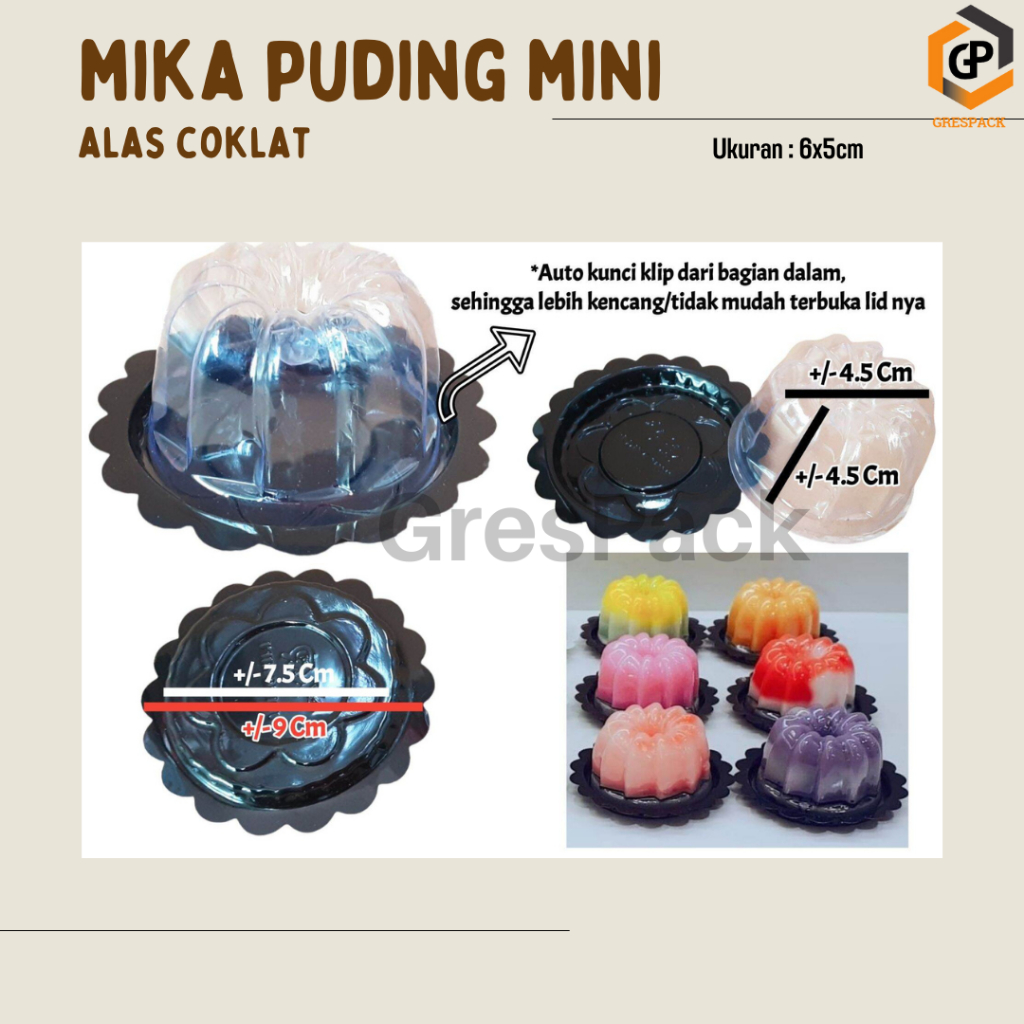 Jual (50pcs) MIKA PUDING MINI HITAM /TRAY PUDING / TRAY MIKA PUDING / MIKA PUDING MINI / TEMPAT ...