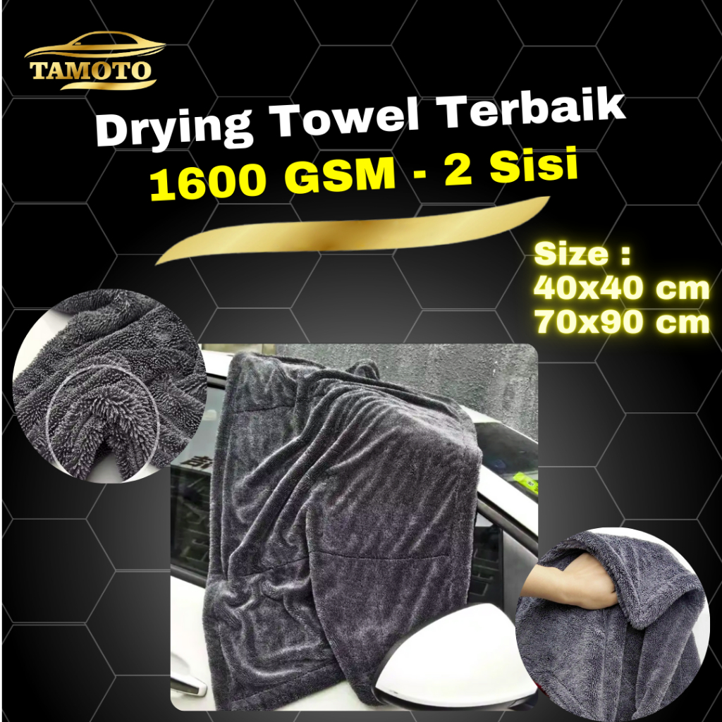 Jual Lap Microfiber Jumbo 1600 GSM / Drying Towel Besar Kain Handuk ...
