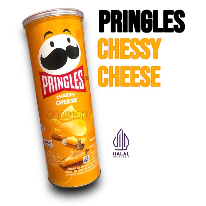 Jual Pringles Potato Crispy 102 Gram Cheesy Cheese | Shopee Indonesia
