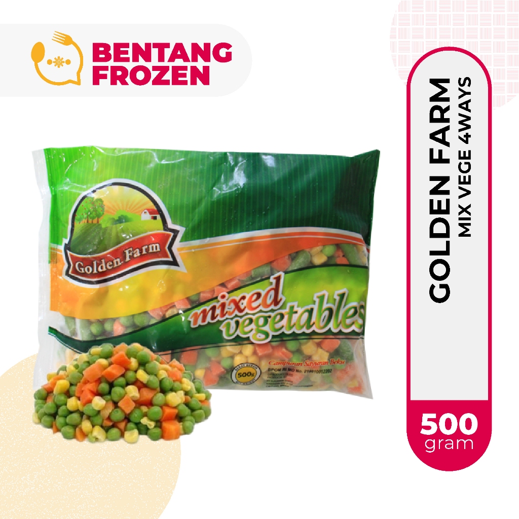 Jual Golden Farm Mix Vegetables 4 Ways 500gr / Mix Vege / Sayuran Beku ...