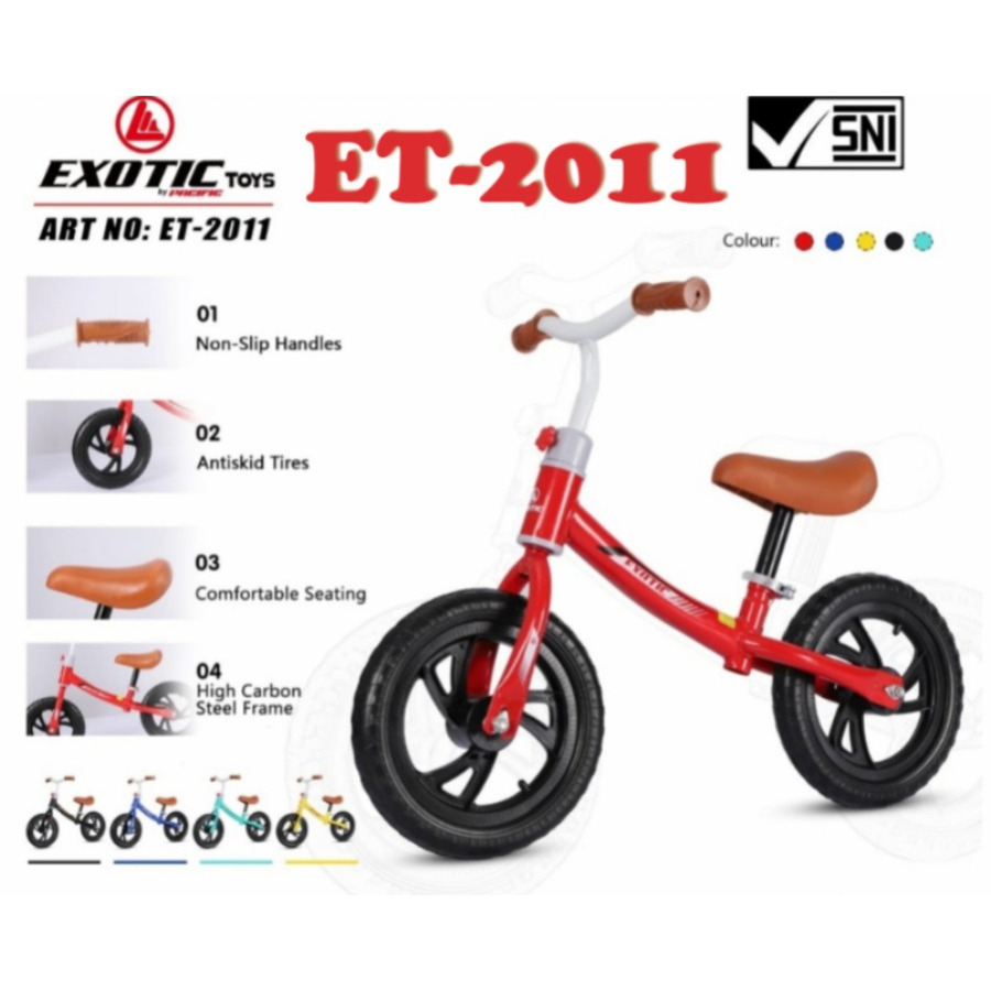 Jual EXOTIC Balance Bike ET 2011 Sepeda Push Bike Melatih Keseimbangan ...