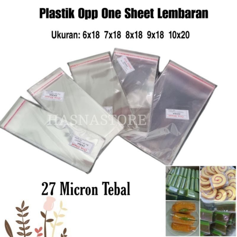 Jual Plastik OPP ONE SHEET selembar plastik risoles dadar gulung kue ...