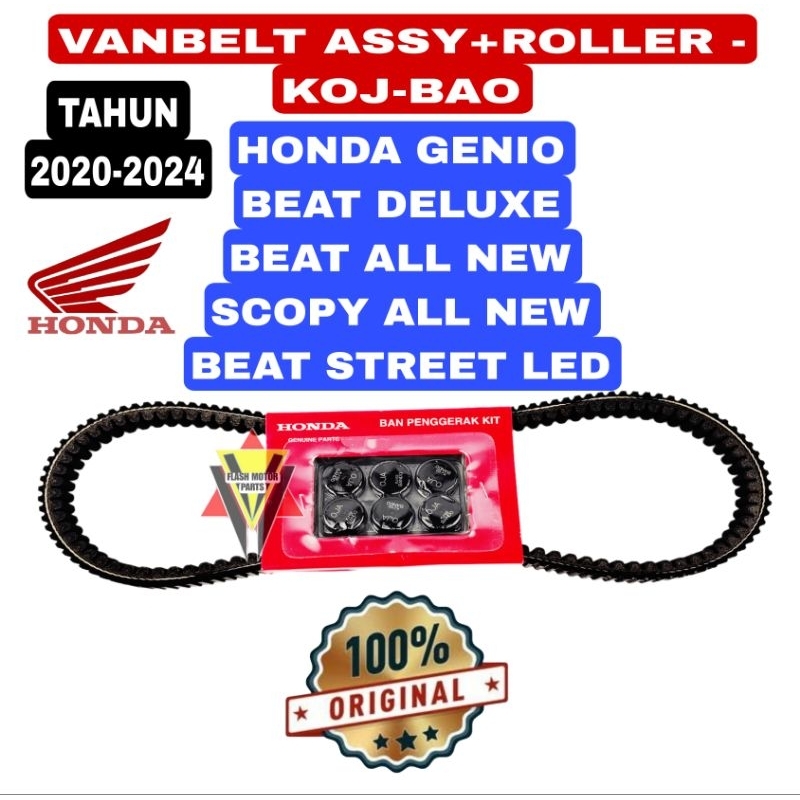 Jual VANBELT ORIGINAL ASSY+ROLLER KOJ, HONDA GENIO, BEAT NEW, BEAT DELUXE, SCOPY NEW ESAF, BEAT ...