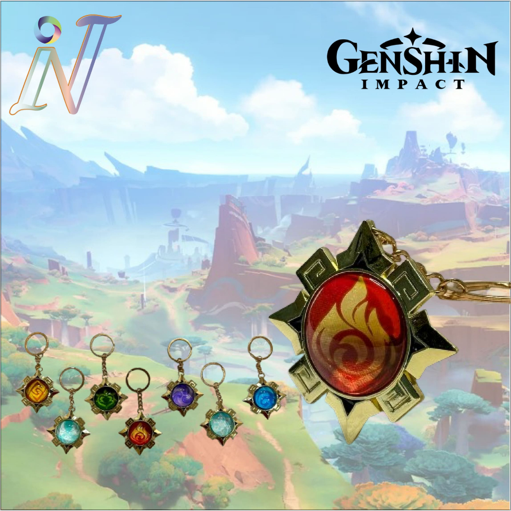 Jual NEW ITEM! Gantungan Kunci Genshin Impact Vision Natlan Frame ...