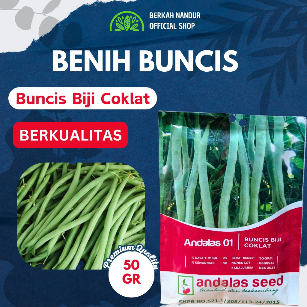 Jual Benih Buncis Unggul 50 gr Kemasan Pabrik | Shopee Indonesia