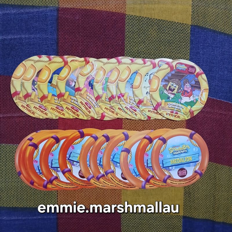 Jual 4 MYTHICAL Kartu Choki Choki Medallion Hologram Spongebob ...
