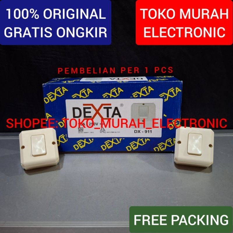 Jual TME - Steker Listrik Single Dexta Original SNI | Shopee Indonesia