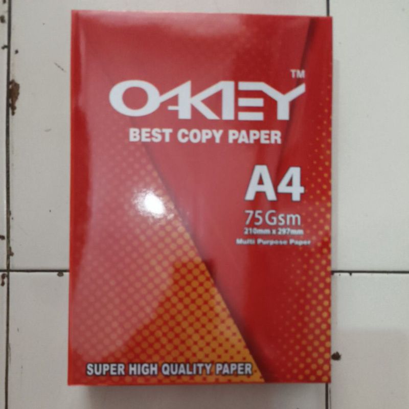 Jual Kertas HVS Okey 75 gsm A4 (per Rim) | Shopee Indonesia