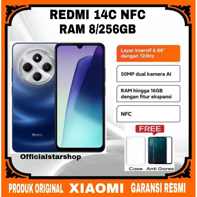 Jual XIAOMI REDMI 14C [8GB+256GB] GARANSI RESMI - Redmi 14c | Shopee ...