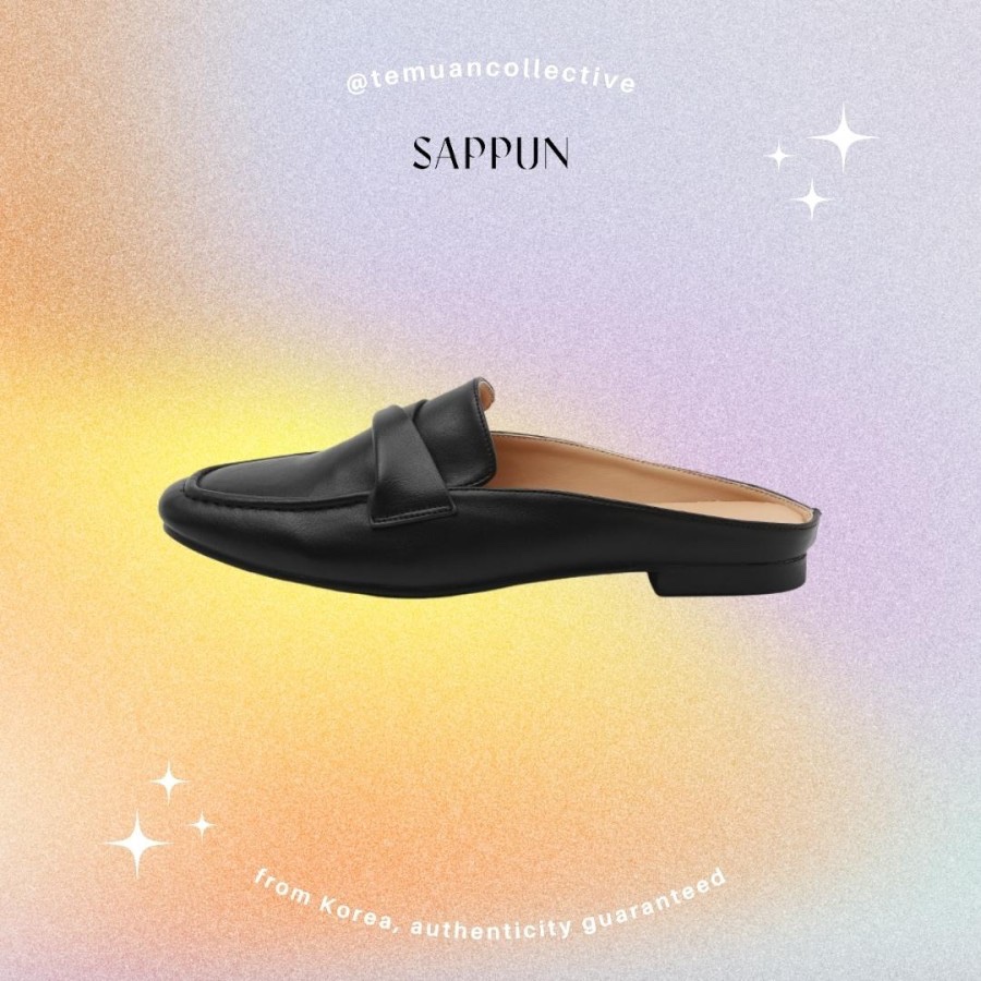 Jual SAPPUN Adelie Round Loafer Shoes - Original Korean Leather Loafers ...