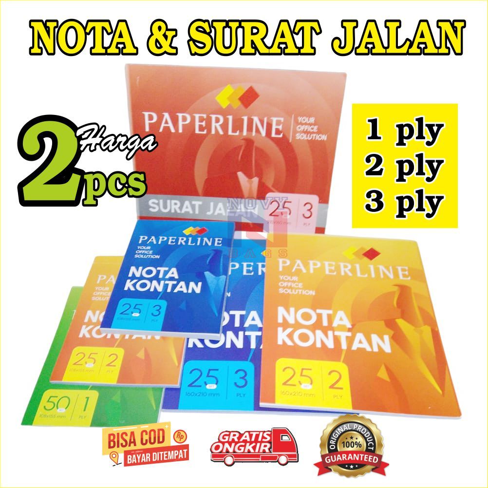 Jual Buku Nota Kontan NOTA KECIL NOTA BESAR & SURAT JALAN NOTA PAPER ...