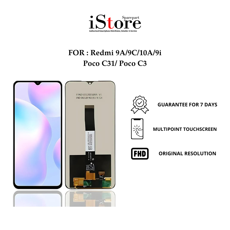 Jual iStore Lcd Redmi 9A / 9C / Poco C3 / Poco C31 / 10A / 9i Fullset ...