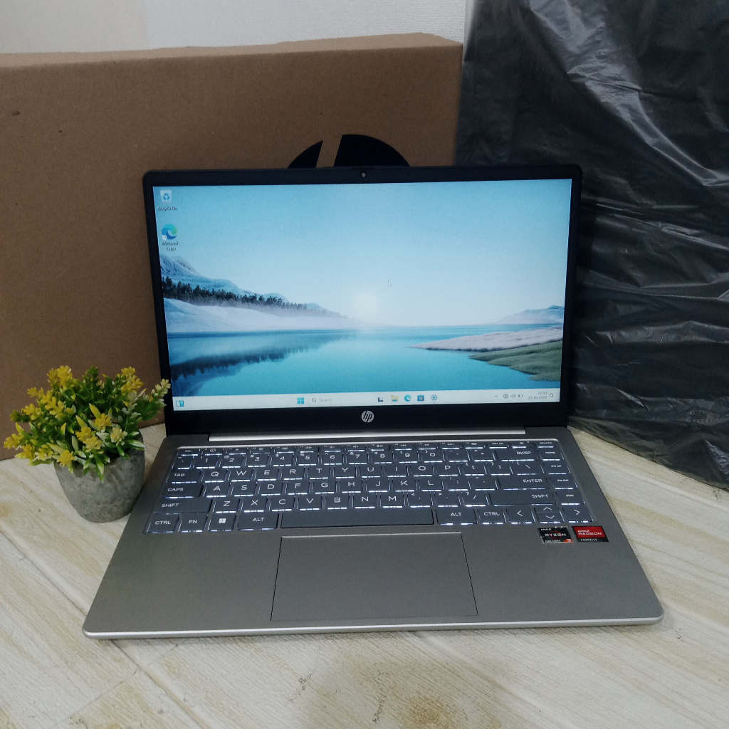 Jual LAPTOP NEW HP 14-EM0014AU RYZEN 3 7320U RAM 8GB SSD 512GB LAYAR 14 ...