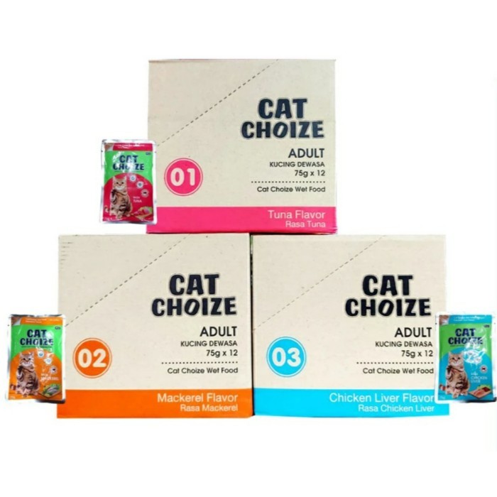 Jual PROMO !!! Cat choize pouch 1 dus (isi 12 pcs) (Exp 22 Februari ...