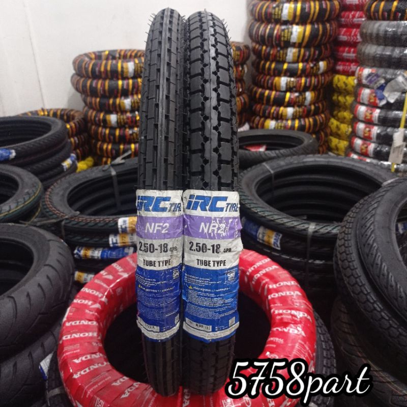 Jual BAN IRC NON TUBLES 250/18 BUNGA LURUS/TAHU ORIGINAL 100% | Shopee ...