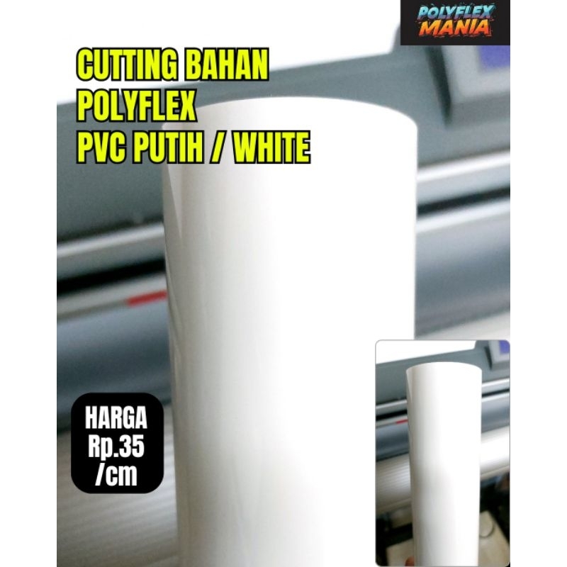 Jual Sablon Custom Cutting Polyflex Bahan PVC Putih | Shopee Indonesia