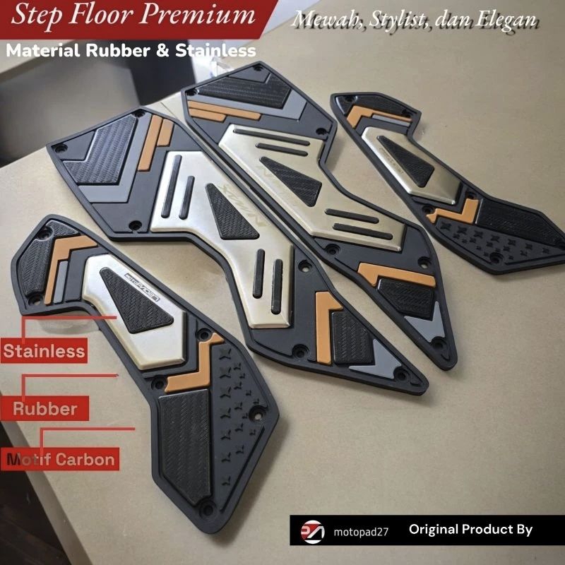 Jual MOTOPAD27 rubber stainless karpet nmax turbo neo techmax Gen3 ...