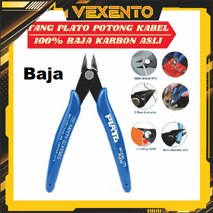 Jual Tang Besi Baja Potong Kawat Ranting Kabel Wire Cutter by Vexento ...