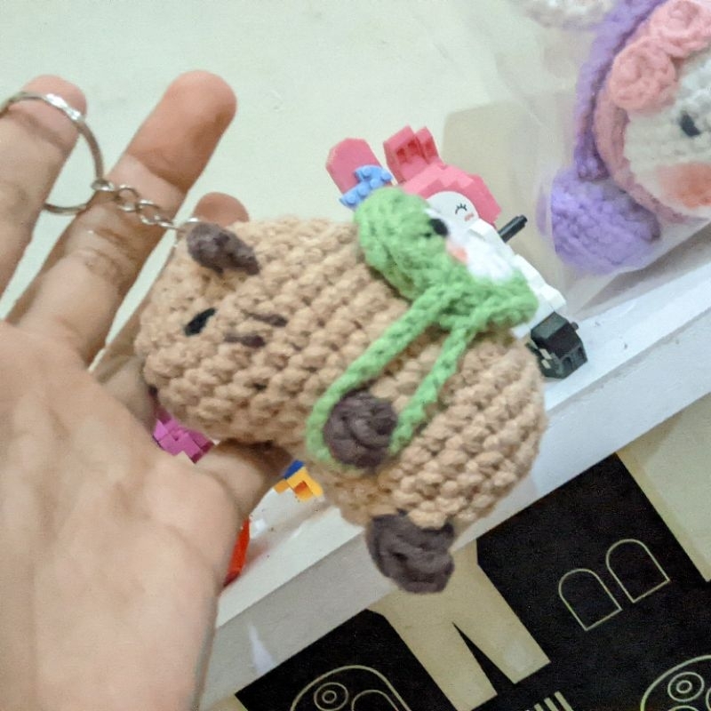 Jual Crochet Capybara Keychain | Gantungan Kunci Capybara Rajut ...