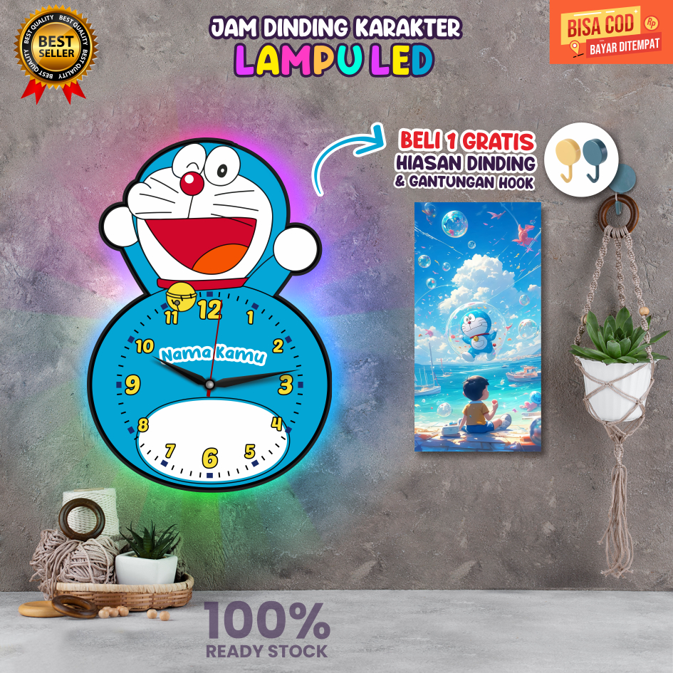 Jual Grosir jam dinding Beli 1 GRATIS 1 hiasan dinding/jam dinding anak ...