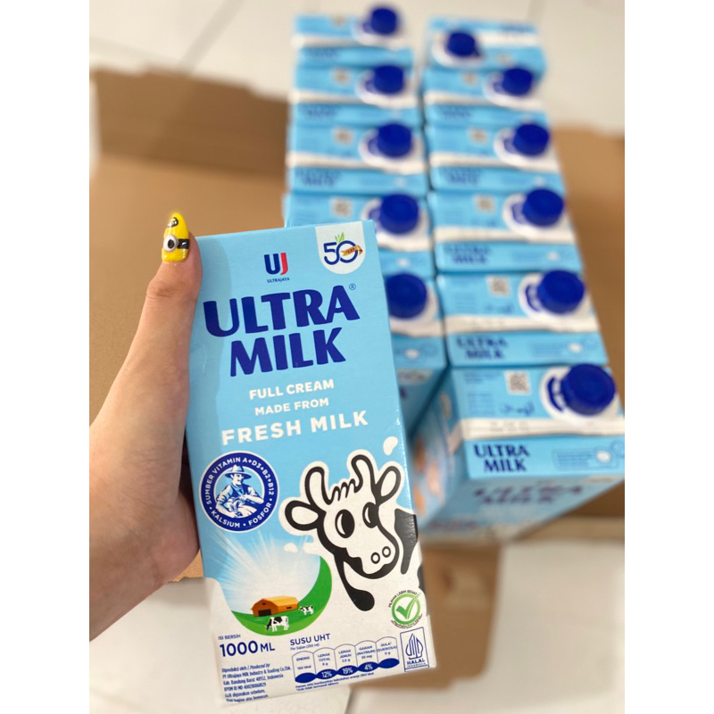 Jual ultra milk plain 1L | Shopee Indonesia