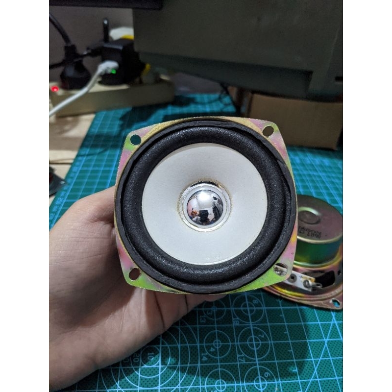 Jual Speaker 3" Inchi 4 Ohm 15 W Ngebass Magnet Super Besar Hitam Putih ...