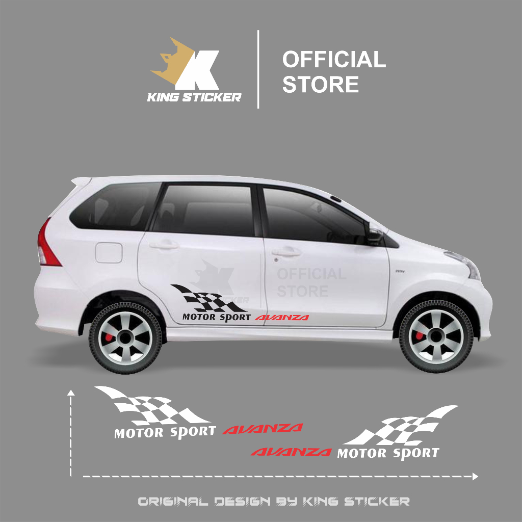 Jual AVS7 Sticker Avanza striping avanza sticker mobil toyota avanza ...
