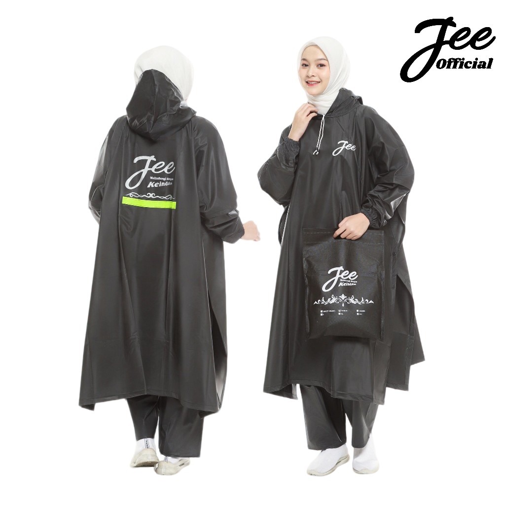 Jual Jas Hujan Ponco Jumbo Mantel Hujan Kelelawar Pria Wanita Dewasa Karet PVC 025 by JEE ...