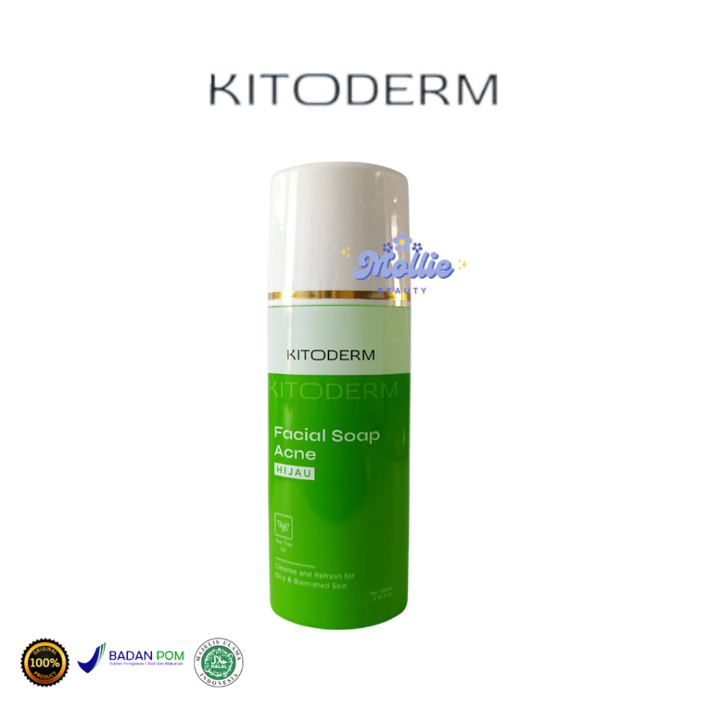 Jual Molliebeauty | Kitoderm Facial Soap Acne Hijau 100ml | Shopee ...