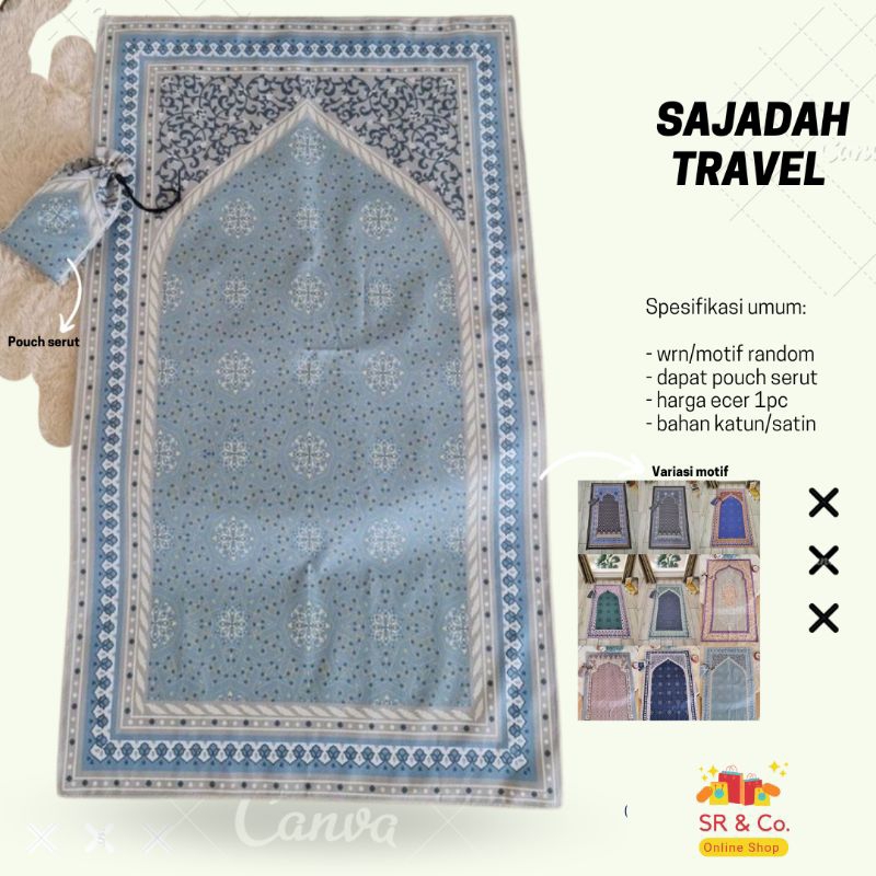 Jual sajadah travel/ sajadah traveling/ sajadah cantik/ sajadah ...