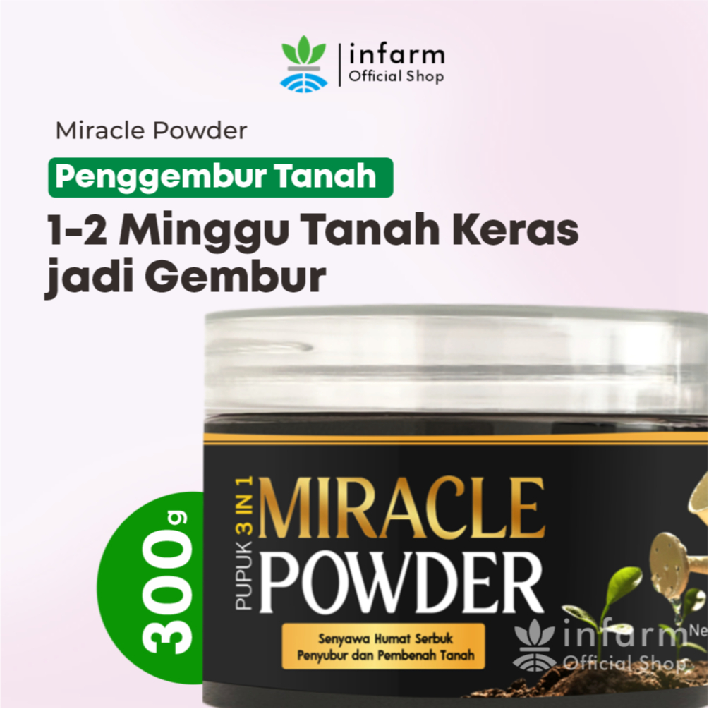 Jual INFARM - Miracle Powder Pupuk Asam Humat 300 Gram Pupuk Pembenah ...