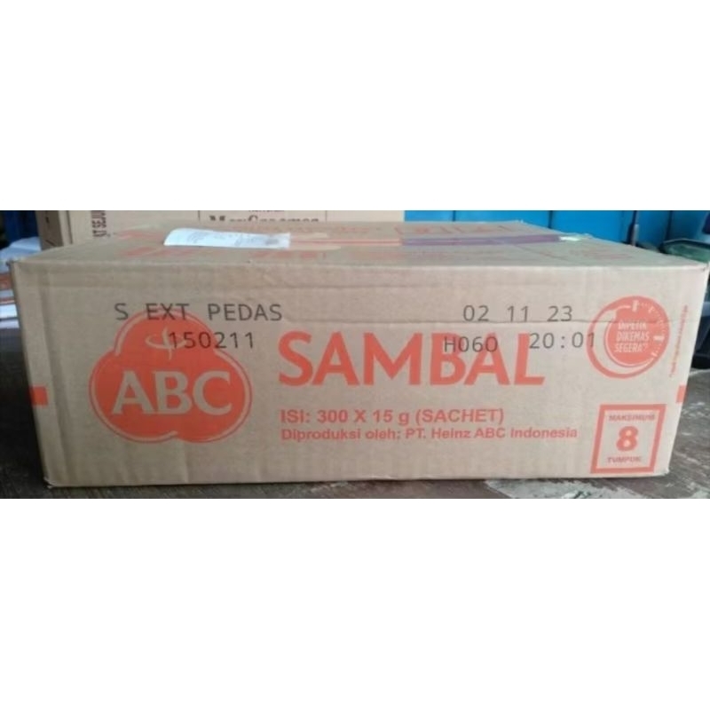 Jual Sambal Asli ABC Sachet 1 Dus isi 300 Sachet | Shopee Indonesia